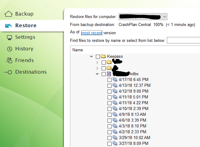 Make files first class citizens in Restores rather than date · Issue #3183 · duplicati/duplicati ...
