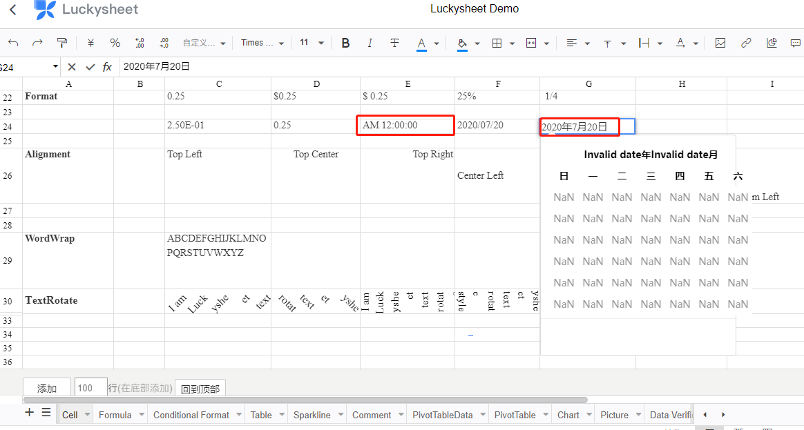 [BUG]demo中日期弹框显示错误 · Issue #155 · dream-num/Luckysheet · GitHub