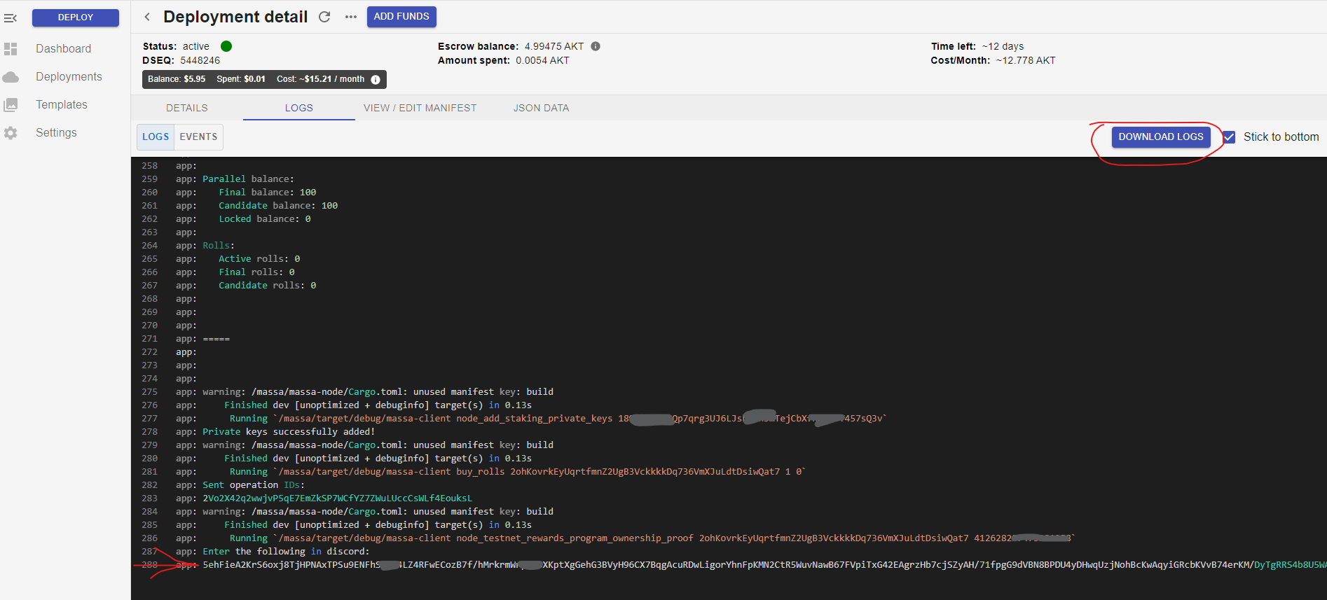 GitHub - Dimokus88/Massa: Massa Node on Akash Network | Нода проекта Massa для развертки на ...