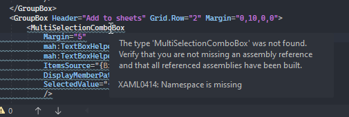 Cannot use MultiSelectionComboBox. The control is not found. · Issue #4292 · MahApps/MahApps ...