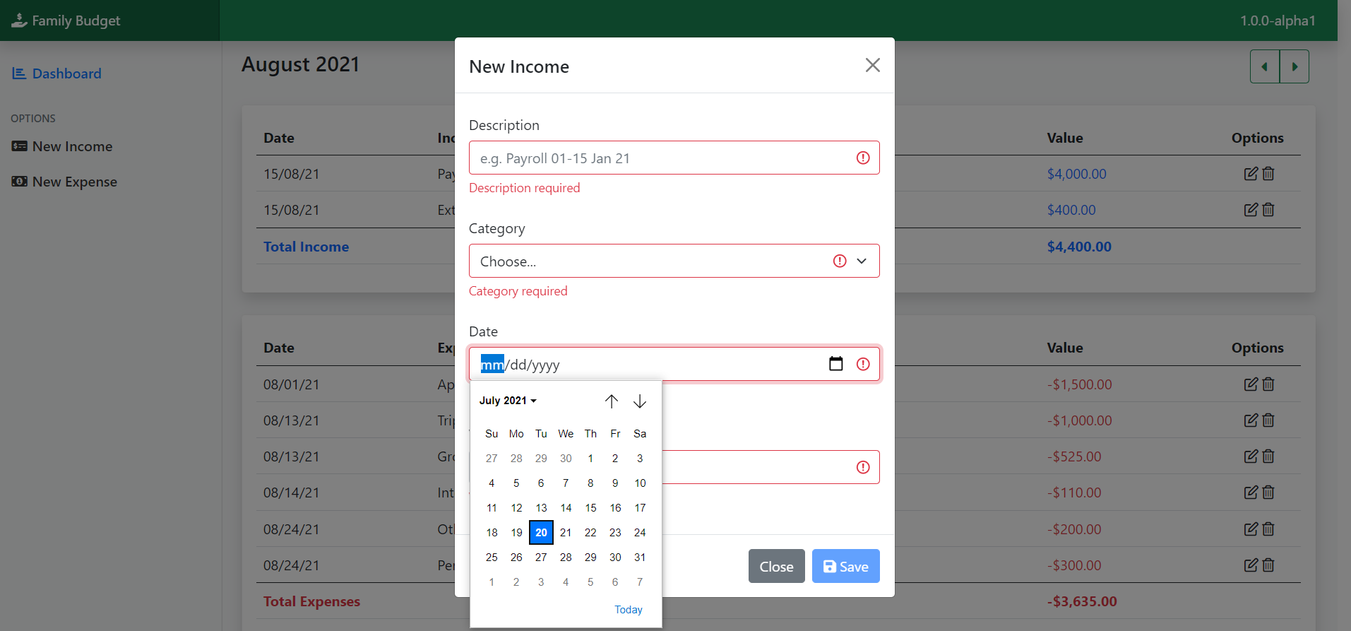GitHub - chbandeira/family-budget-angular: Frontend Family Budget Web ...