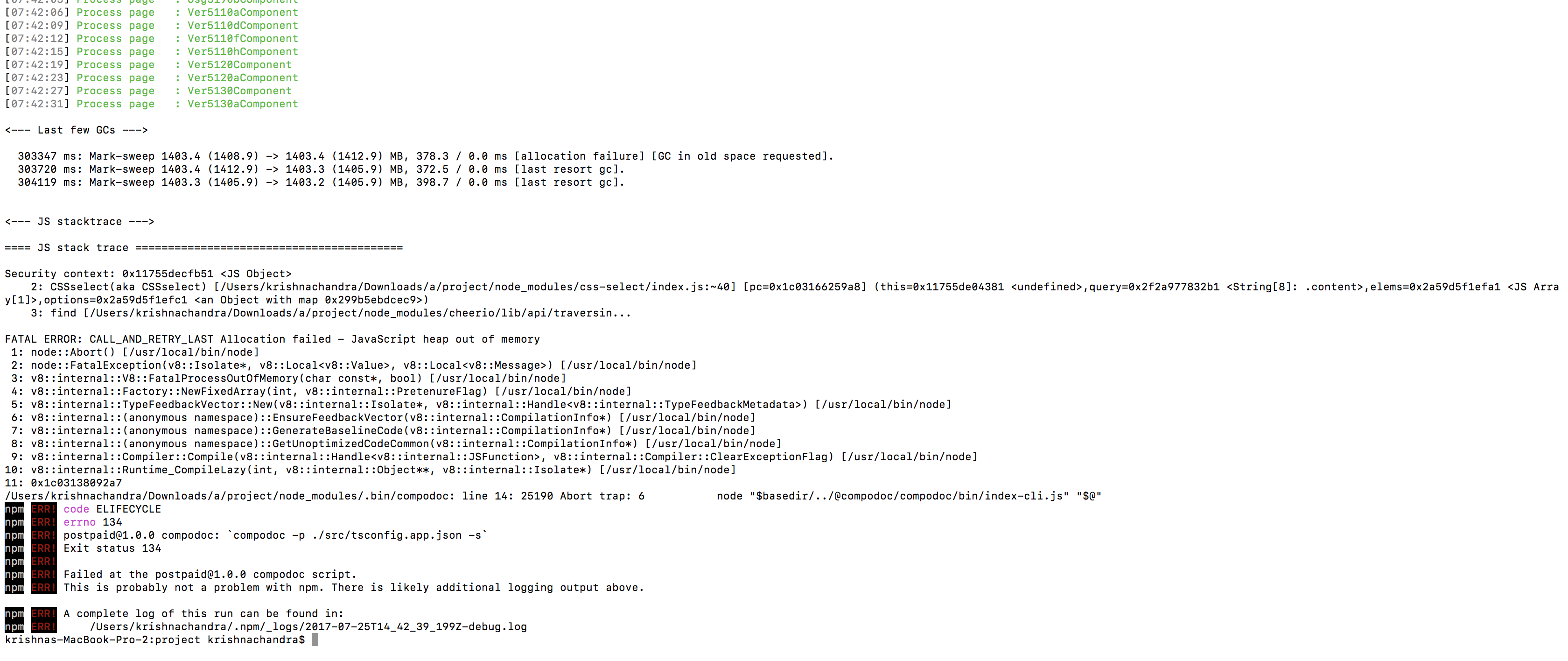 [BUG] JS stack trace · Issue #240 · compodoc/compodoc · GitHub