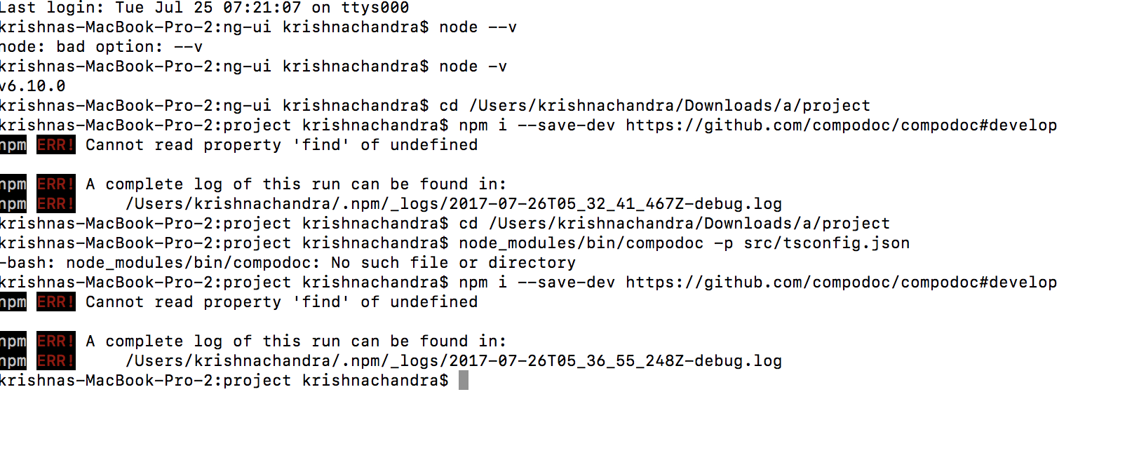 [BUG] JS stack trace · Issue #240 · compodoc/compodoc · GitHub