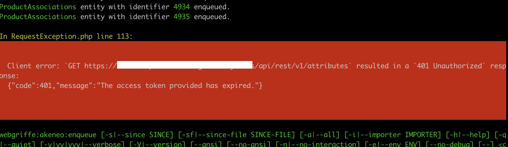 Refresh Akeneo API access token when it has expired · Issue #37 · webgriffe/SyliusAkeneoPlugin ...
