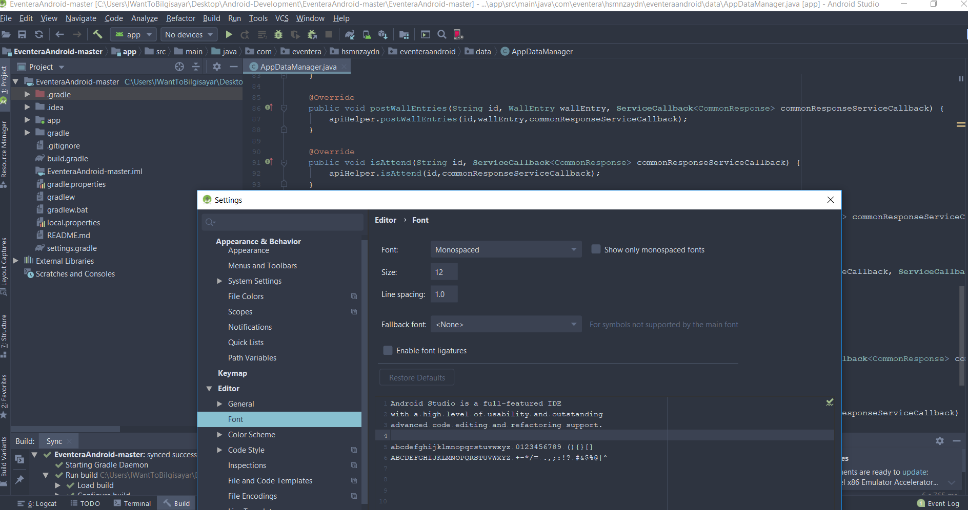 Editor Font Not Found Android Studio · Issue #110 · nordtheme/jetbrains · GitHub