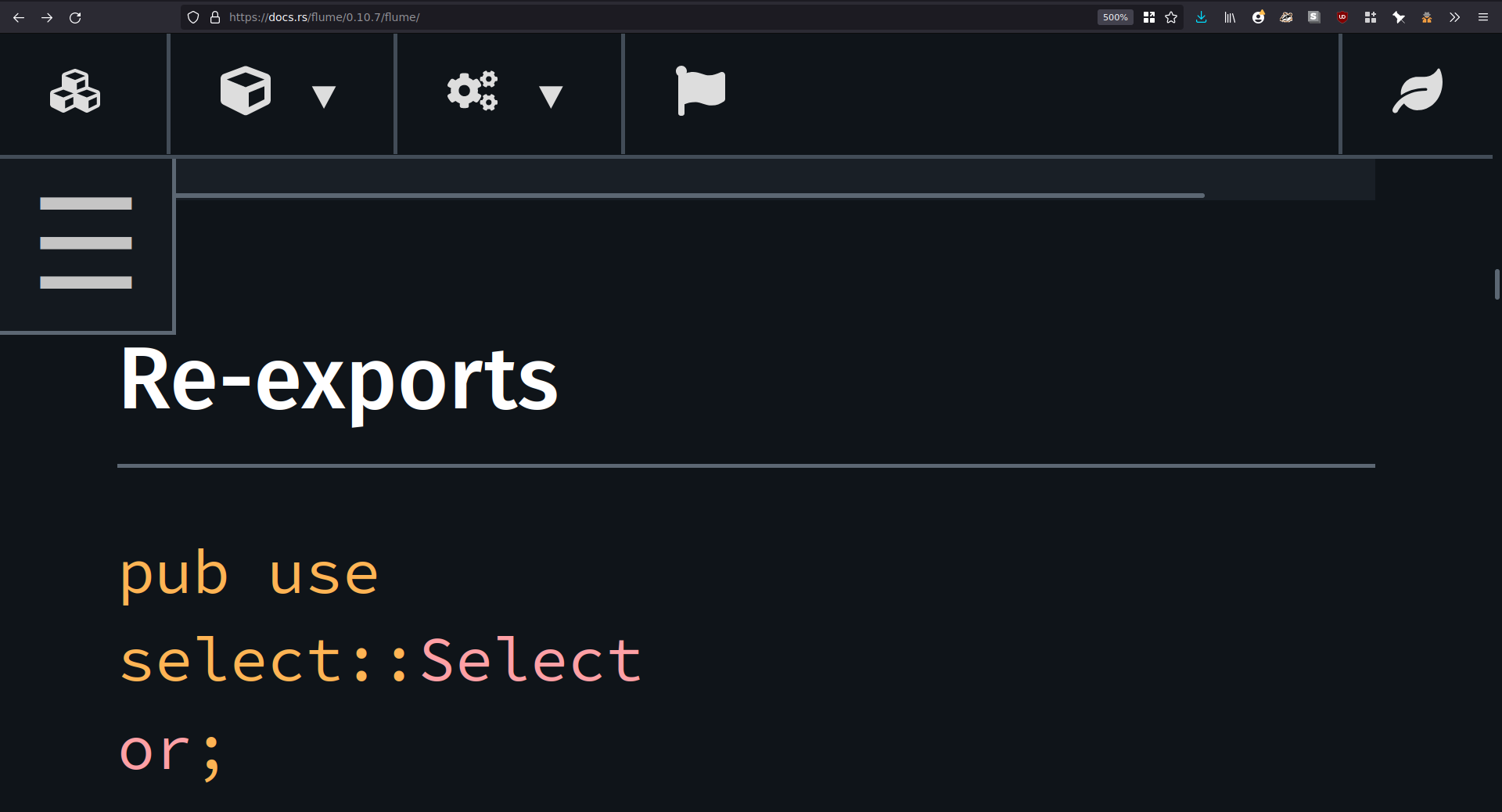 Rustdoc Column For Re Exports Is Unnecessarily Narrow On Mobile · Issue 87660 · Rust Langrust