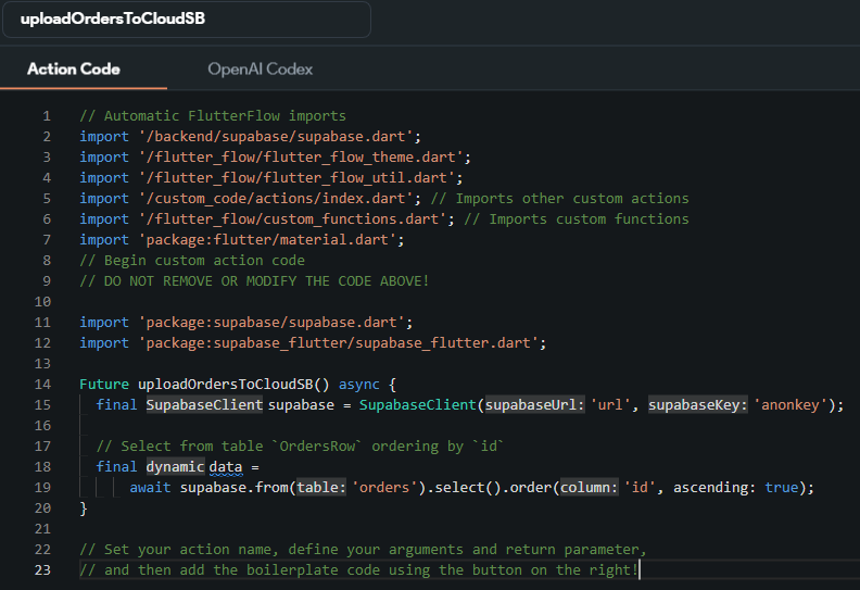Custom action, empty error window · Issue #777 · FlutterFlow/flutterflow-issues · GitHub
