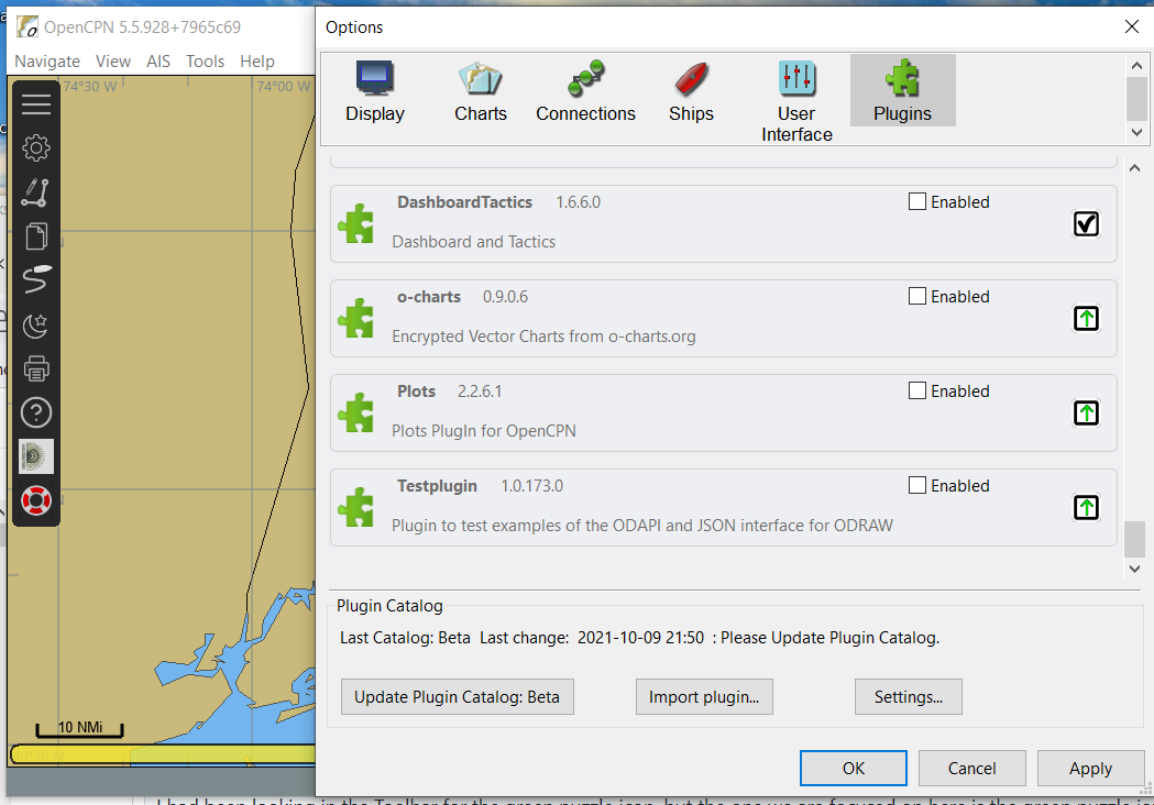 Jigsaw icon for installed plugin, when using preferences · Issue #2430 · OpenCPN/OpenCPN · GitHub