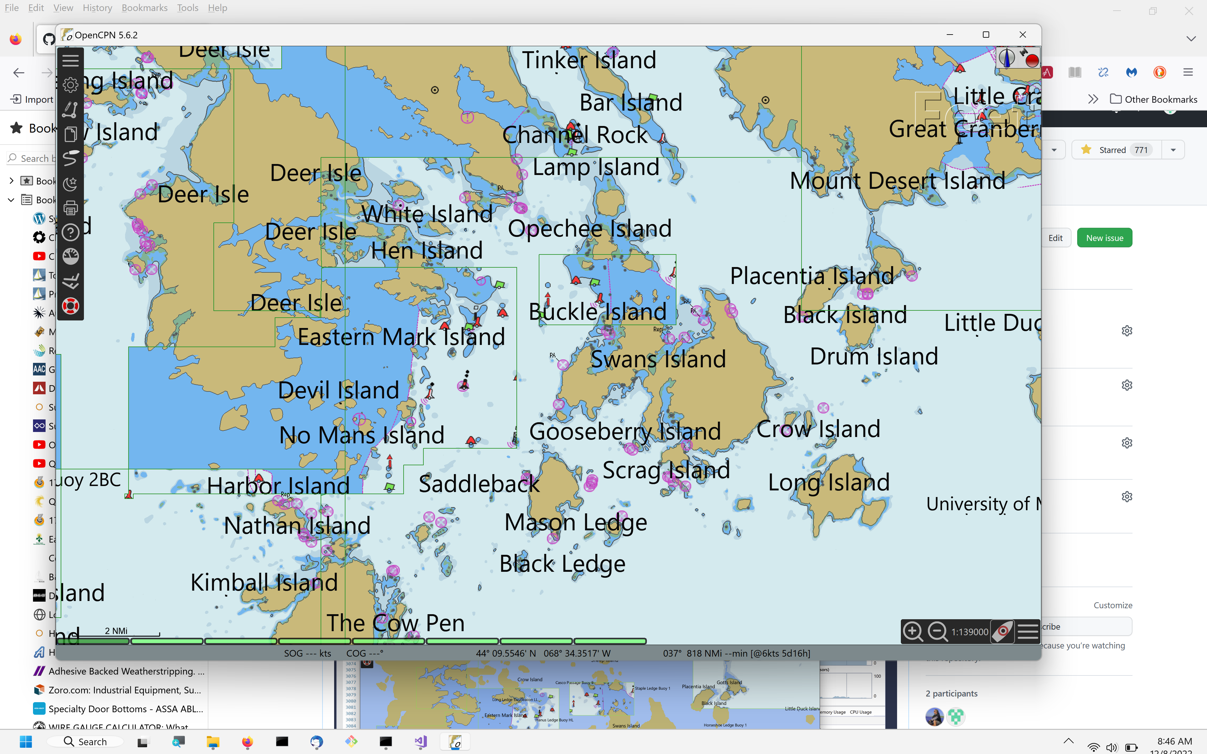 Charts: USCG Region 01 Deer Isle area missing charts · Issue #2860 · OpenCPN/OpenCPN · GitHub