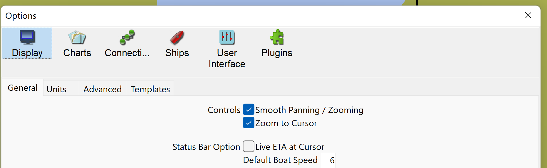 UI: Options Menu (Update) Make it Taller · Issue #2868 · OpenCPN/OpenCPN · GitHub