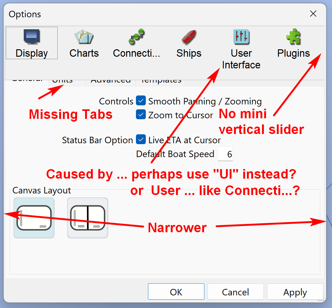 UI: Options Menu (updated) · Issue #2953 · OpenCPN/OpenCPN · GitHub
