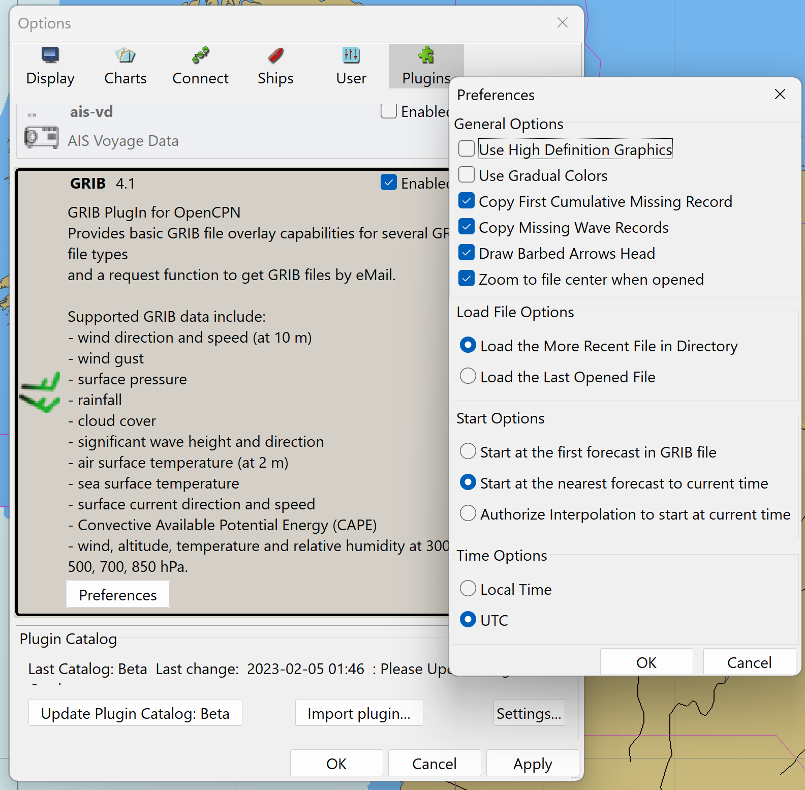 Grib changes scale when turned on? · Issue #2973 · OpenCPN/OpenCPN · GitHub