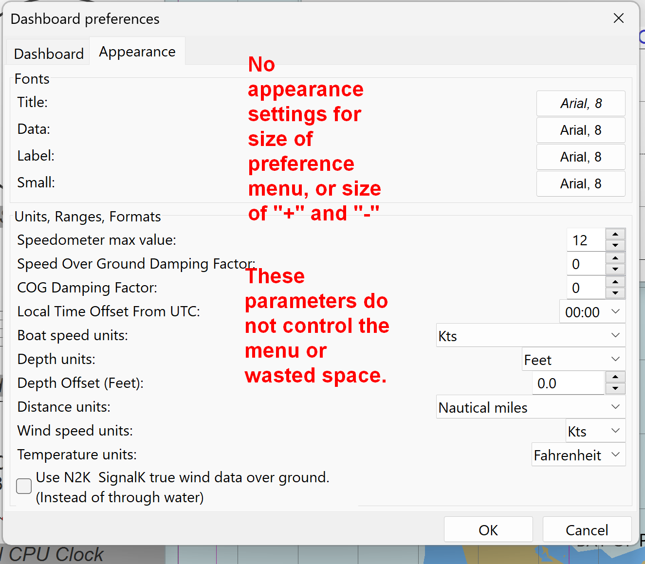 UI: PI Dashboard Preferences · Issue #2957 · OpenCPN/OpenCPN · GitHub