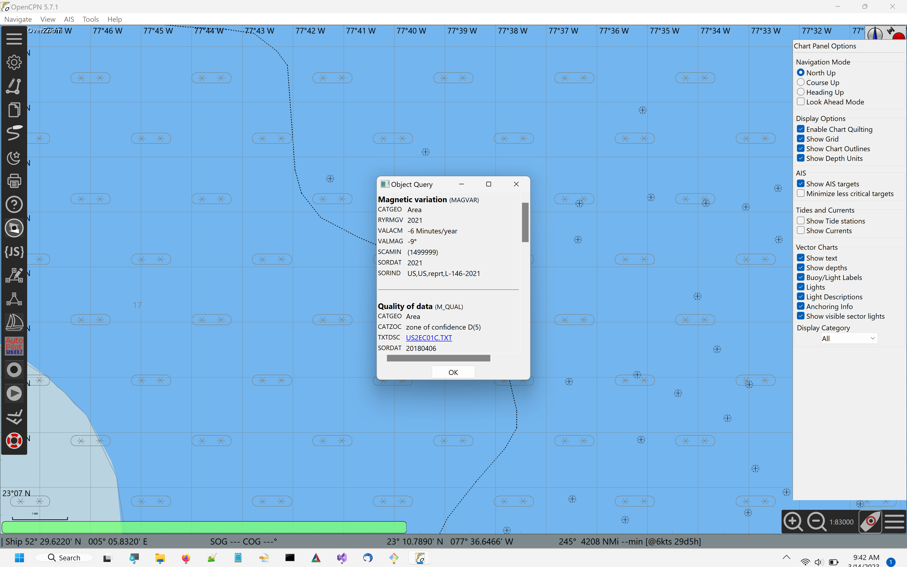 Option menu Quality of Data · Issue #3073 · OpenCPN/OpenCPN · GitHub