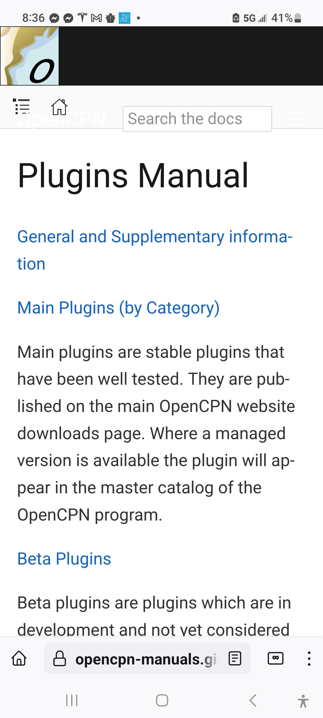 Ascii outline table missing on Android Cell · Issue #48 · opencpn-manuals/development · GitHub