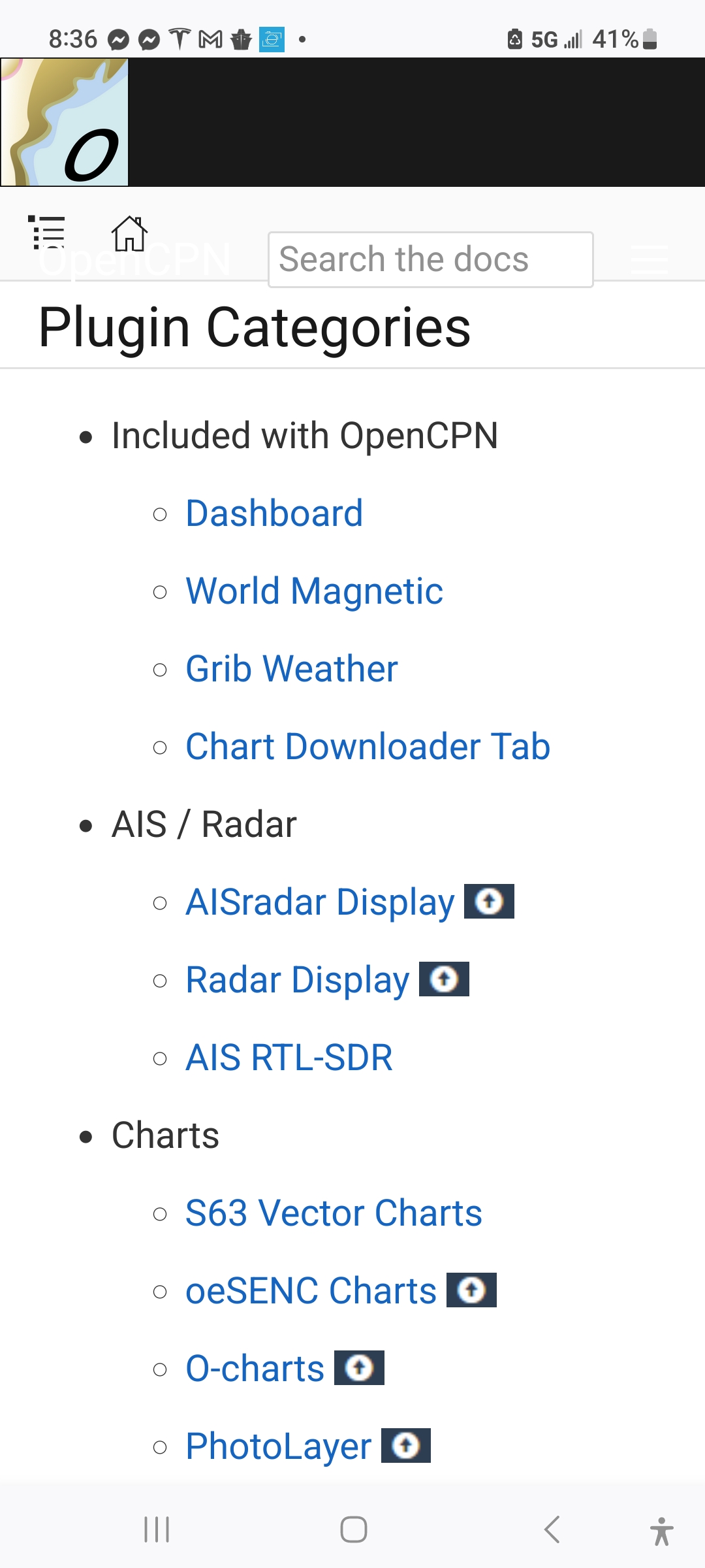 Ascii outline table missing on Android Cell · Issue #48 · opencpn ...