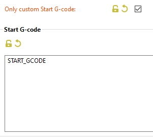 "flavor" of GCODE when set to "klipper" does not reflect in "start ...