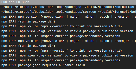 LUISGen build failure in Travis · Issue #651 · microsoft/botbuilder-tools · GitHub