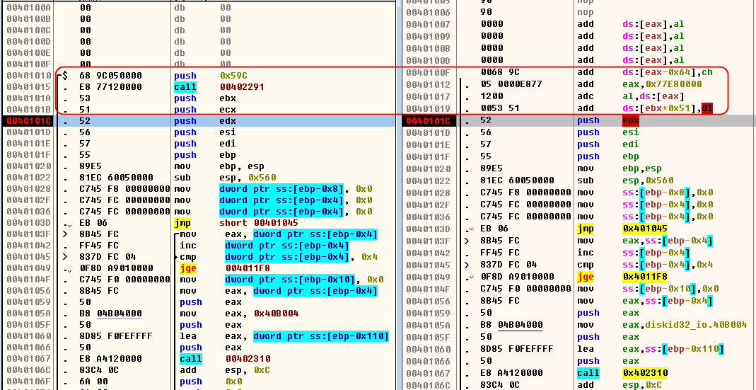 Assembly code is not recognized correctly · Issue #2471 · x64dbg/x64dbg ...