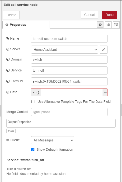 Call service node with no Data field (null) will be processed with Data field on previouse node ...