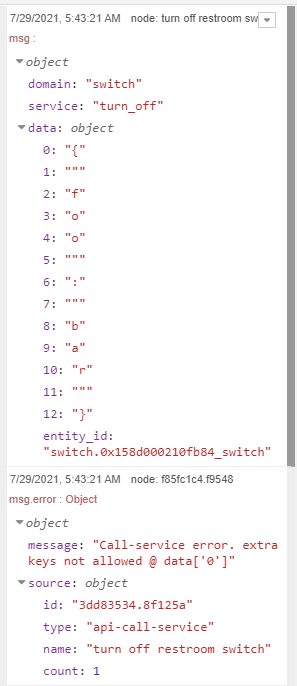 Call service node with no Data field (null) will be processed with Data field on previouse node ...