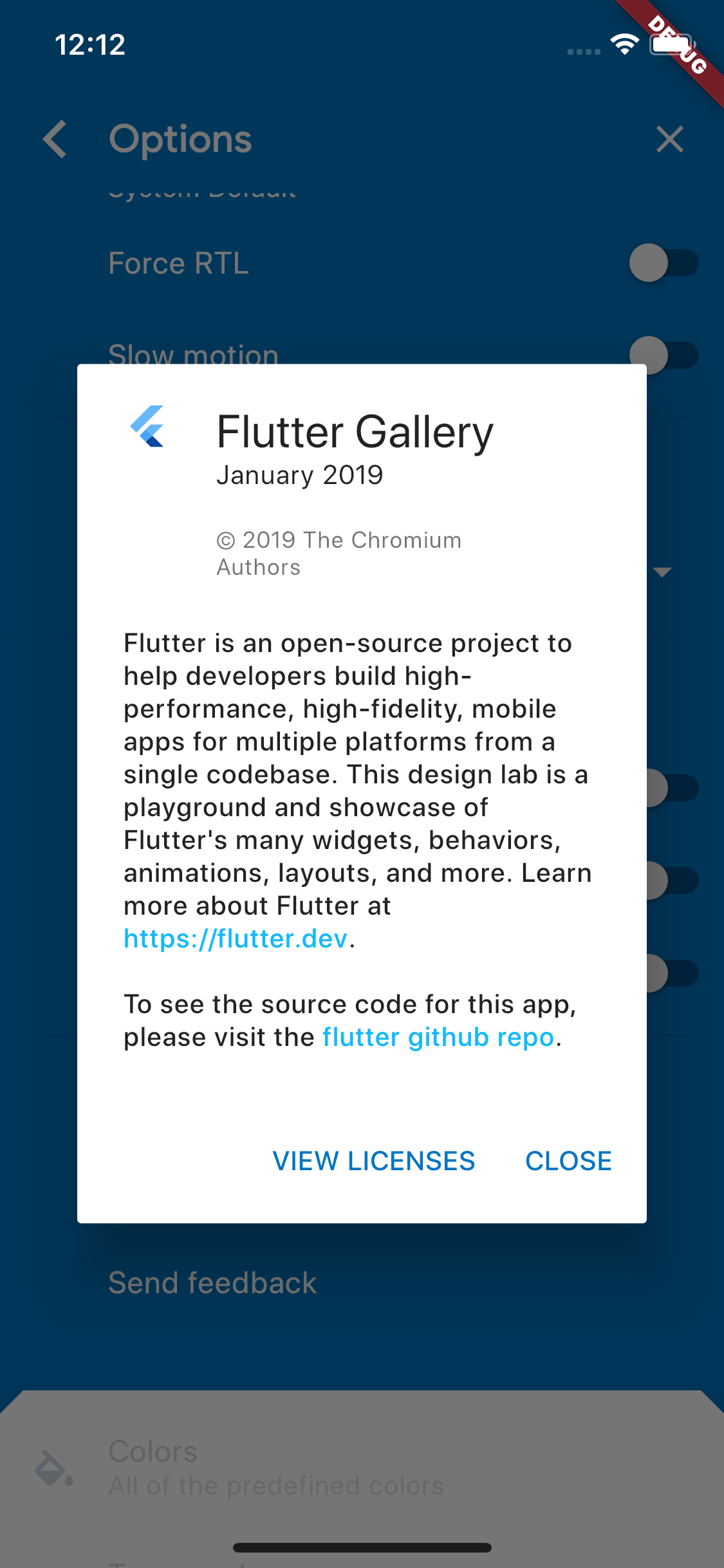 Implement About Flutter Gallery · Issue 148 · Material Componentsmaterial Components Flutter 4861