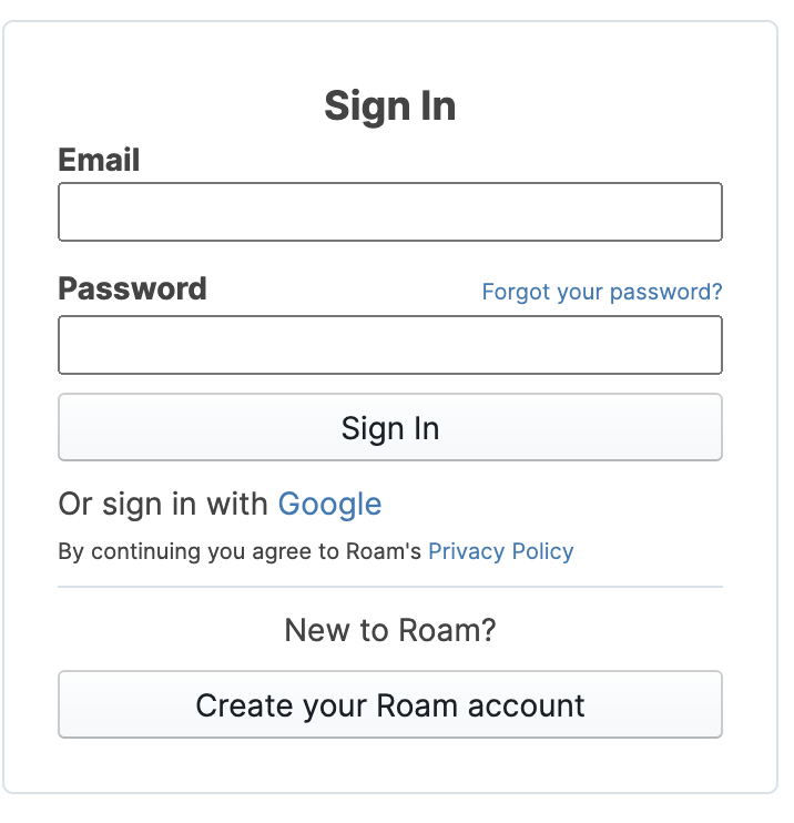 password change · Issue #228 · Roam-Research/issues · GitHub