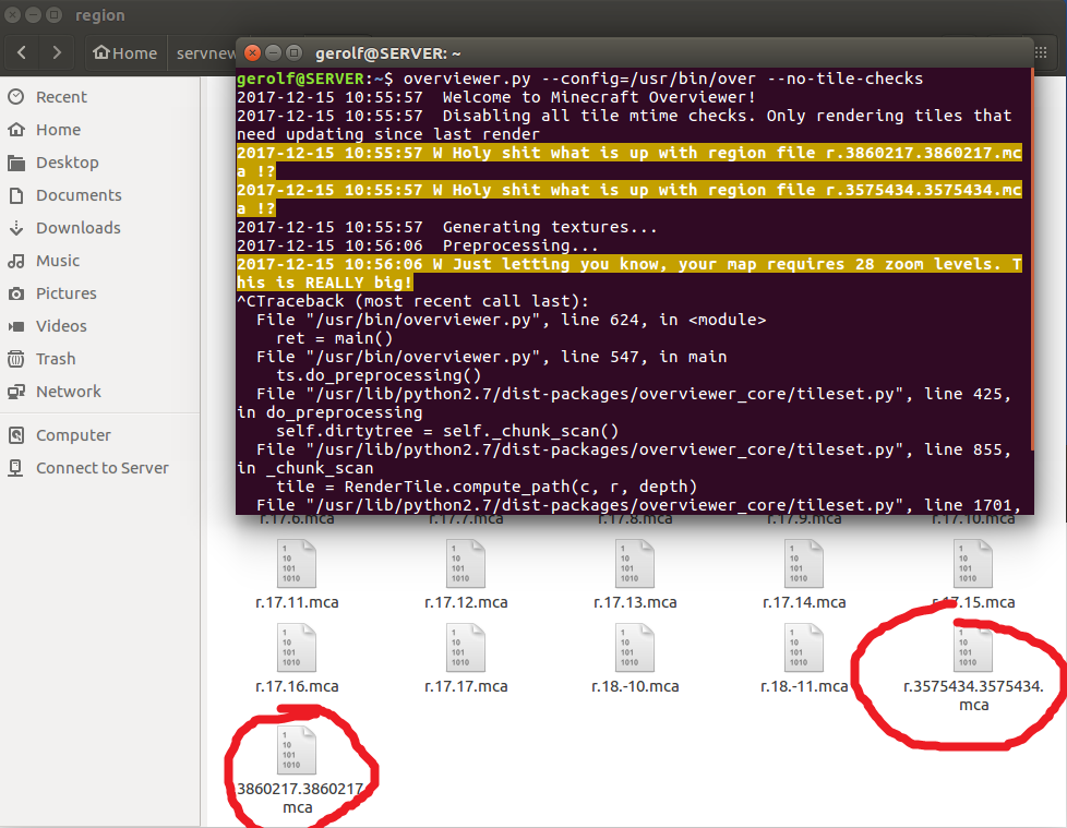 Nothing Showing on Overviewer load · Issue #1421 · overviewer/Minecraft-Overviewer · GitHub