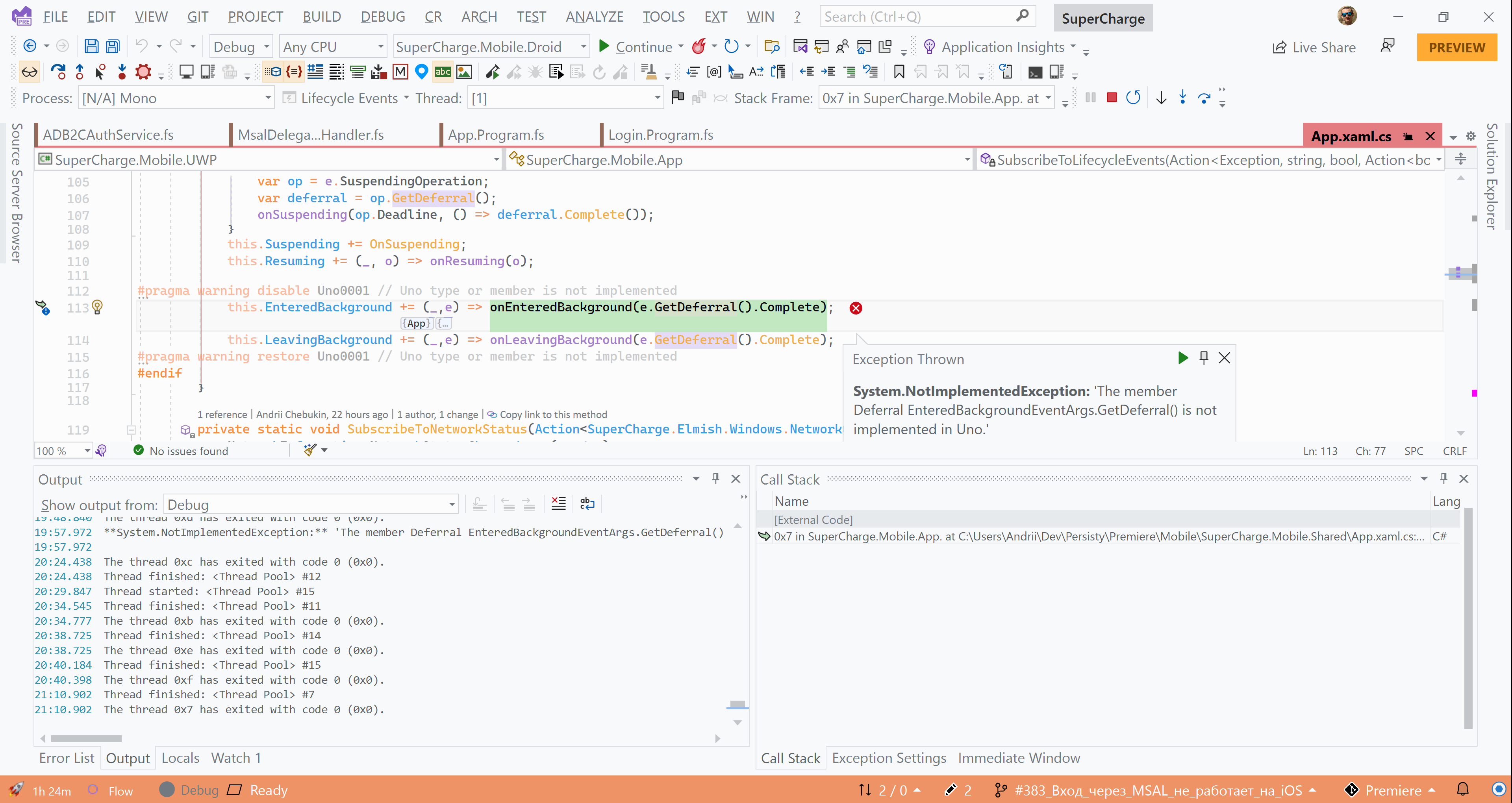 Add support for EnteredBackground/LeavingBackground · Issue #5708 ...