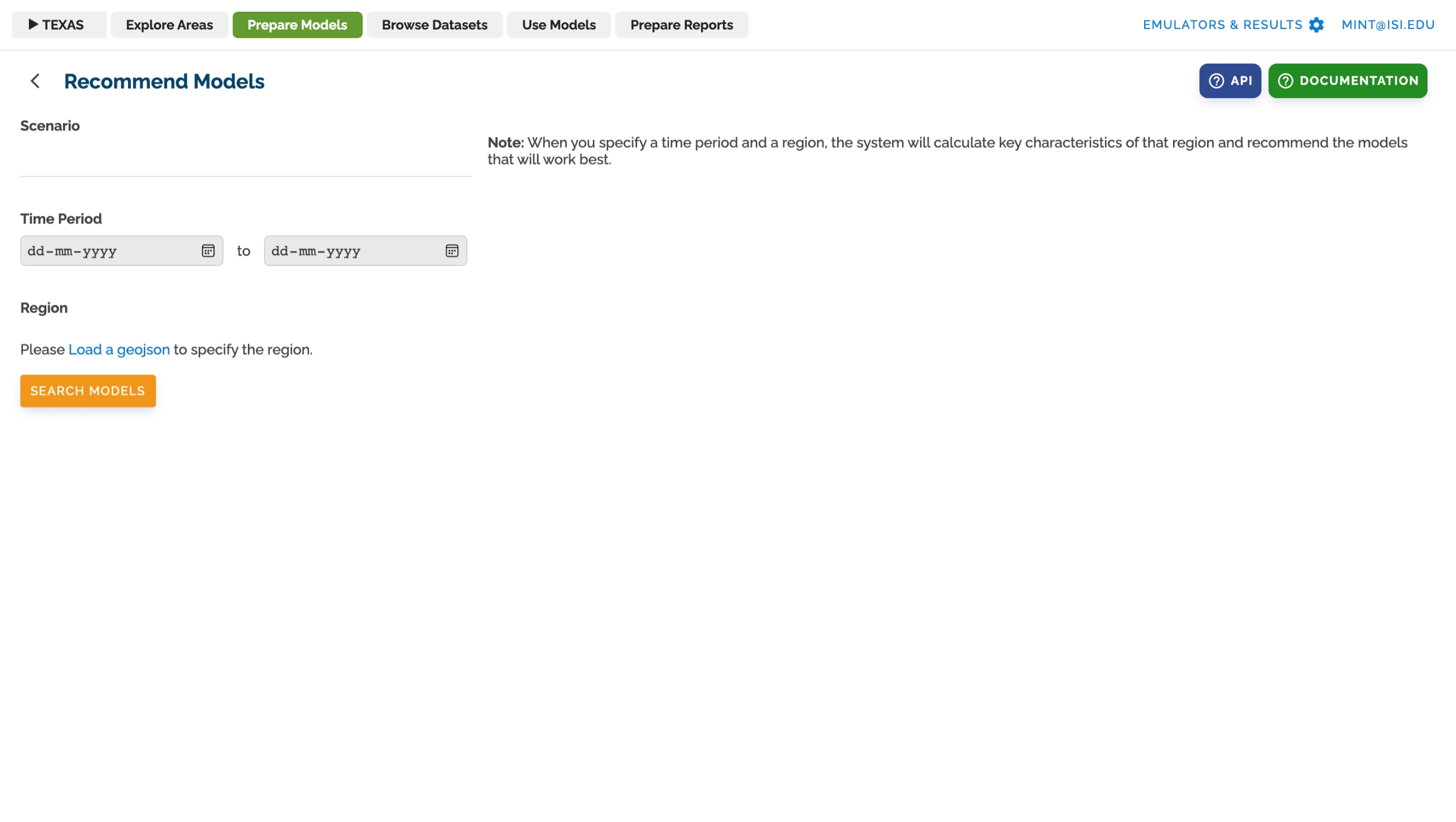Improve usability on recommend view · Issue #608 · mintproject/mint-ui-lit · GitHub
