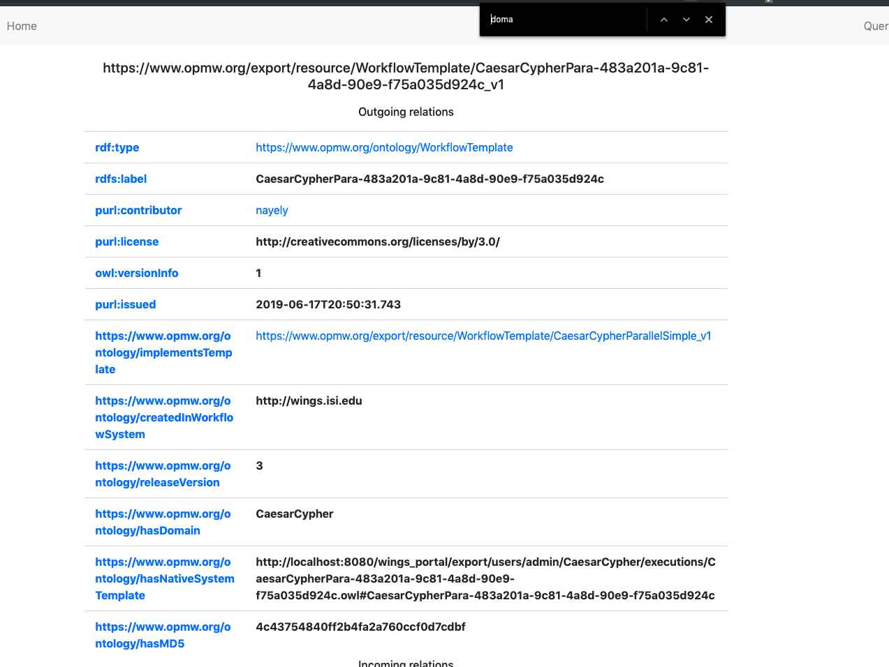 domain is not properly exported · Issue #12 · KnowledgeCaptureAndDiscovery/WINGS-OPMW-Mapper ...