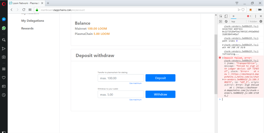 U2F TIMEOUT · Issue #182 · loomnetwork/dashboard · GitHub