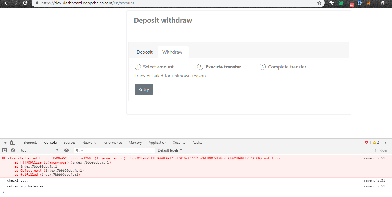 Withdraw: eth_estimateGas error · Issue #51 · loomnetwork/dashboard · GitHub