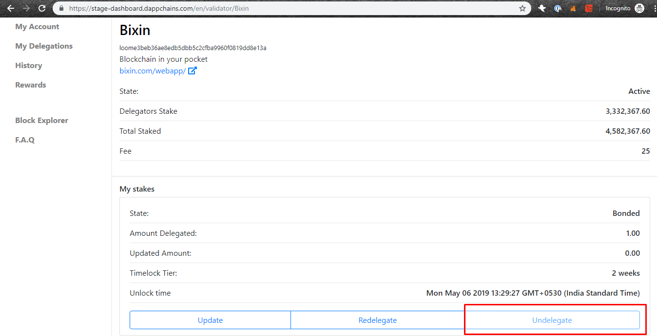 Delegations with first Time Tier are automatically unlocked · Issue #296 · loomnetwork/dashboard ...