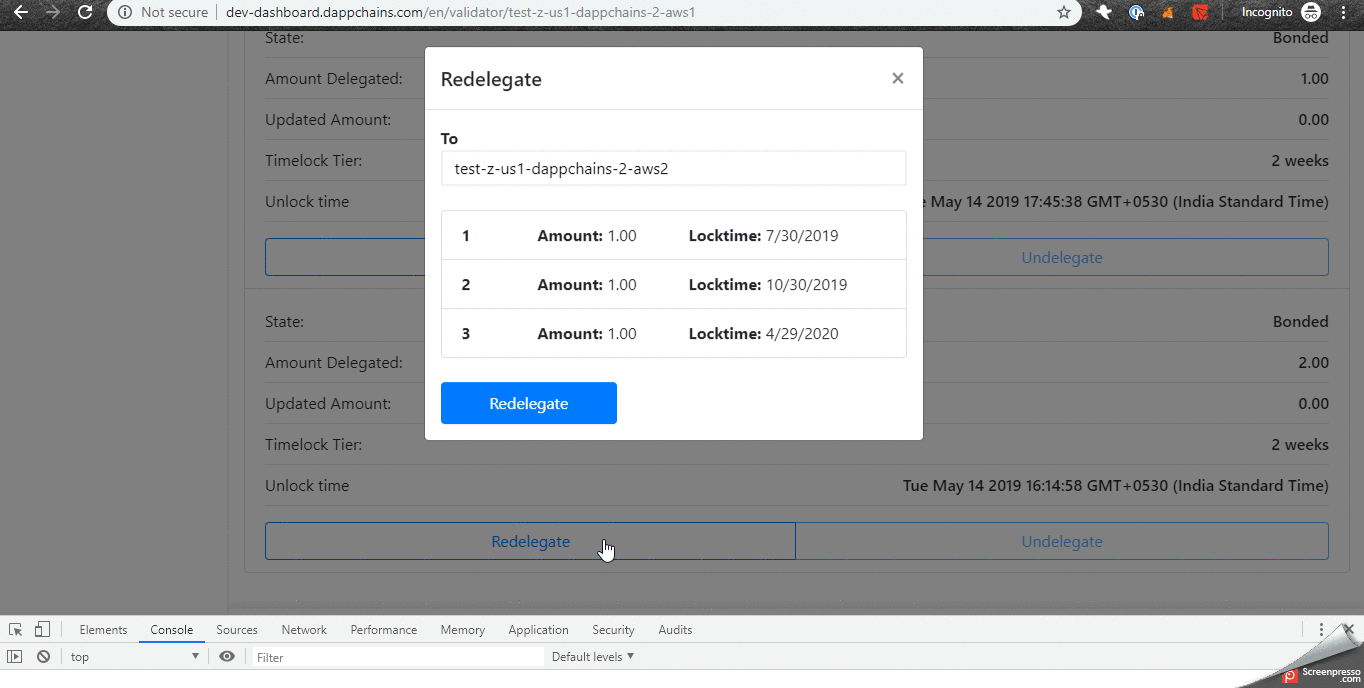 Redelagate has target validator AND optionally target delegation · Issue #440 · loomnetwork ...