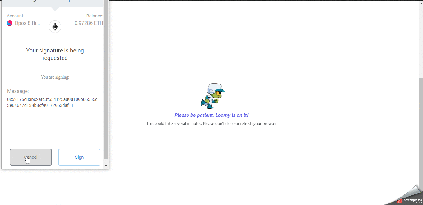 Deploy to PlasmaChain: Improve error text when we reject add key sign in request · Issue #677 ...