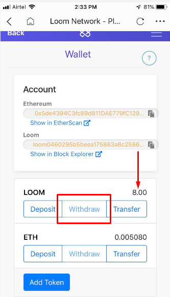 imToken: Withdraw button also can be seen disabled · Issue #889 · loomnetwork/dashboard · GitHub