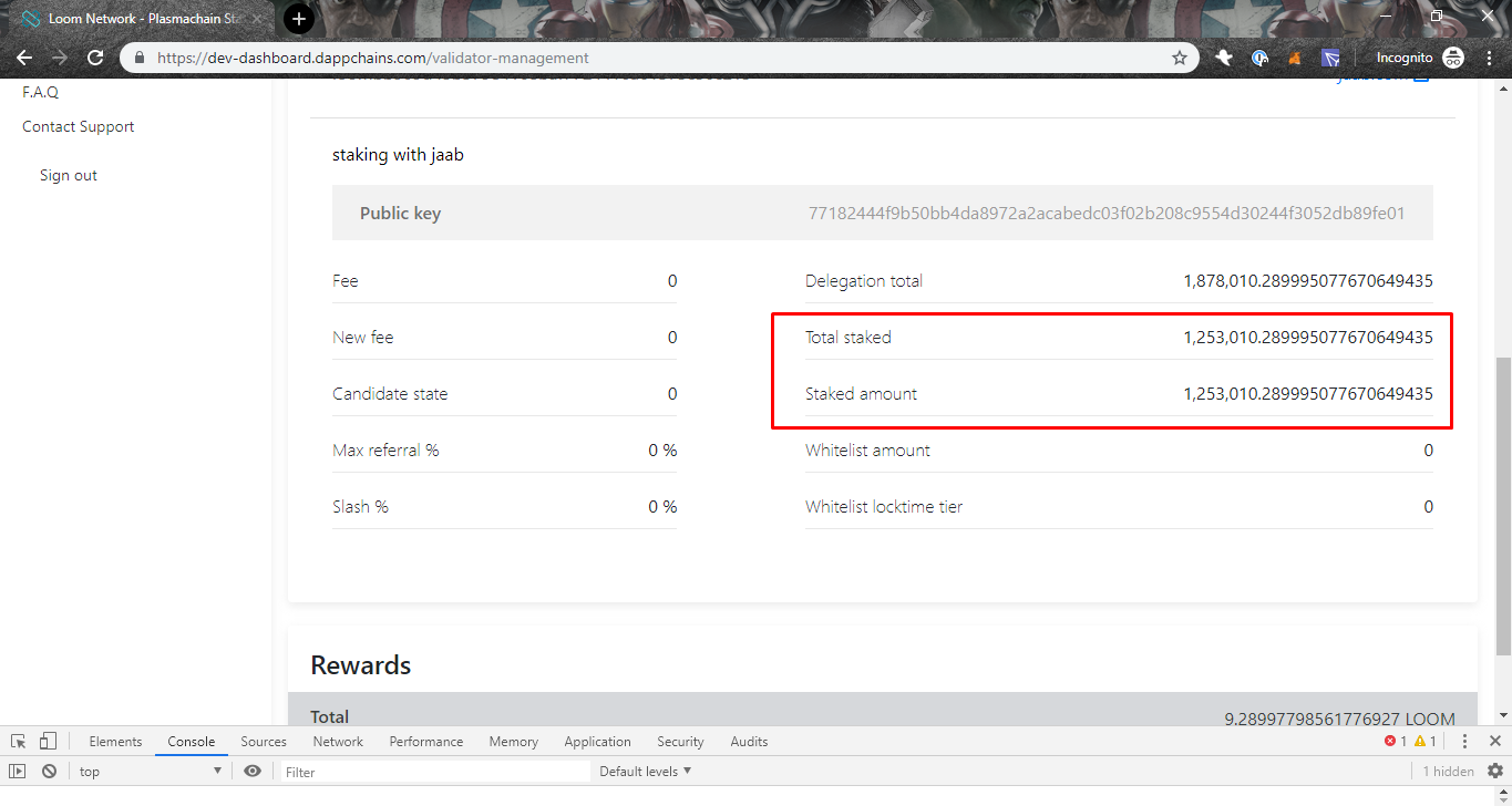 Validator Mgt: Need to elaborate the difference between Total staked and Staked amount · Issue ...