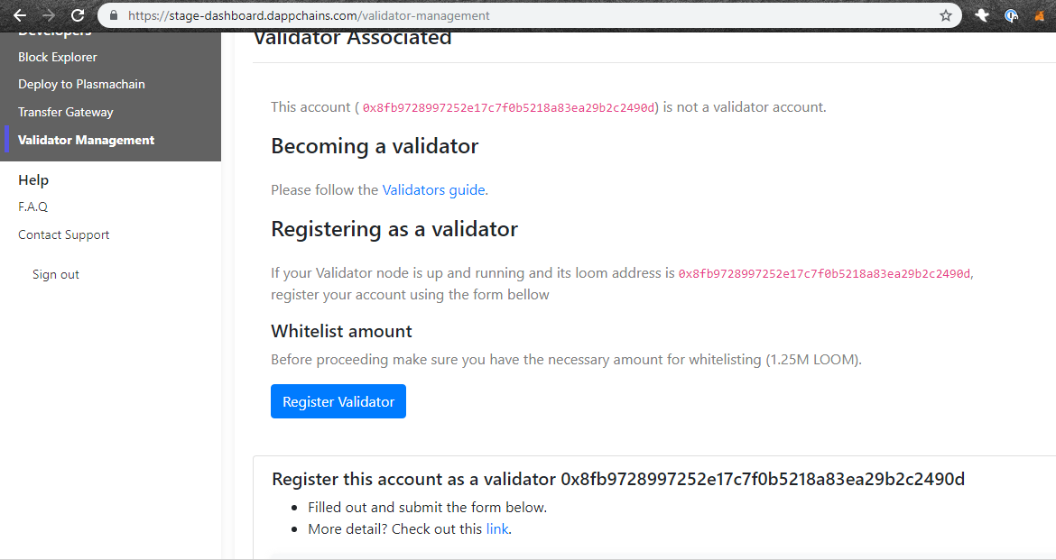 Show informational text on Validator Page · Issue #942 · loomnetwork/dashboard · GitHub