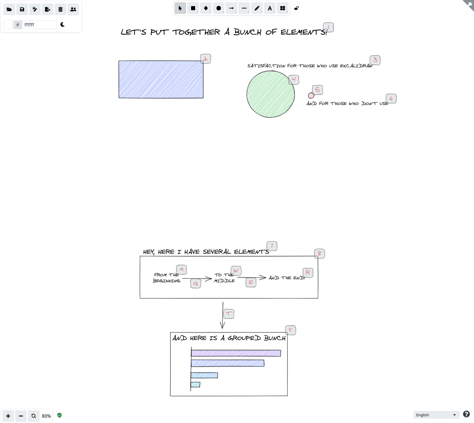 Extending the keyboard usage to element selection and modification · Issue #3203 · excalidraw ...