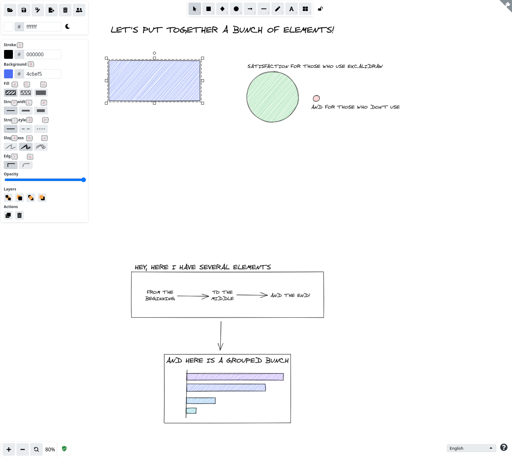 Extending the keyboard usage to element selection and modification · Issue #3203 · excalidraw ...