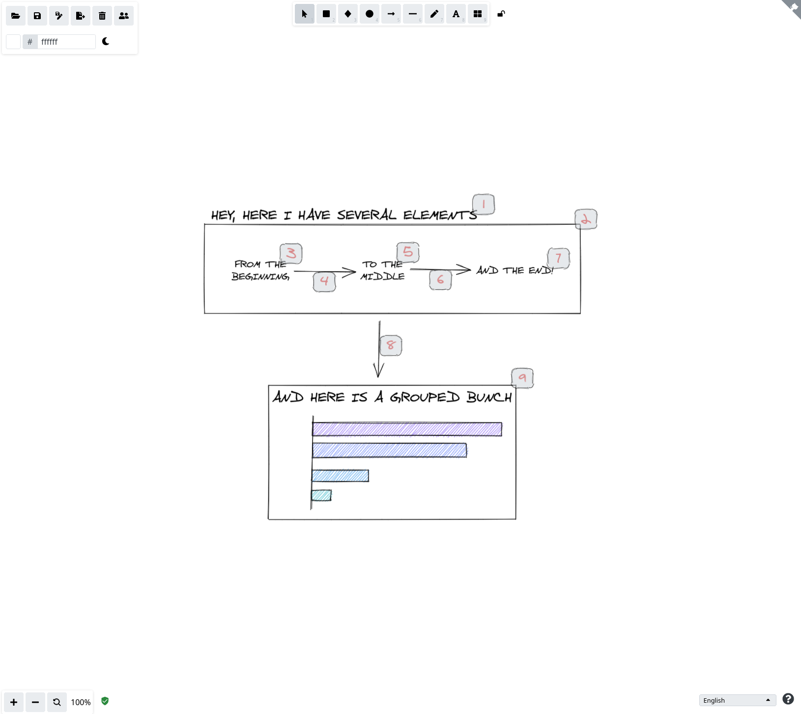 Extending the keyboard usage to element selection and modification · Issue #3203 · excalidraw ...