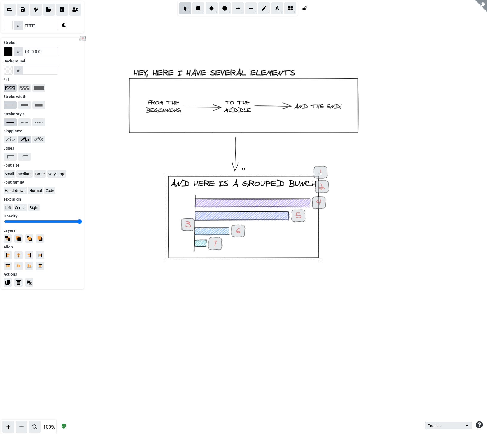 Extending the keyboard usage to element selection and modification · Issue #3203 · excalidraw ...