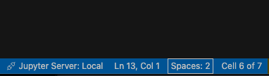 ipynb Python cells always revert back to 2-space indentation · Issue #12465 · microsoft/vscode ...