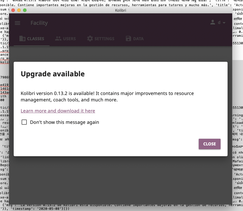 empty 'upgrade' message · Issue #6970 · learningequality/kolibri · GitHub
