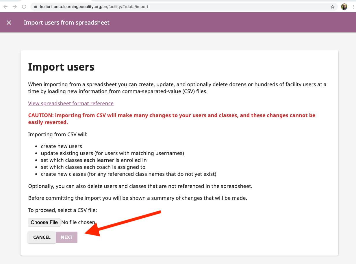'import users' page needs kbuttongroup · Issue #7155 · learningequality/kolibri · GitHub