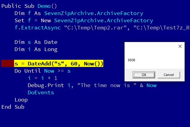 Async execution works in IDE, not from VBA · Issue #864 · twinbasic/twinbasic · GitHub