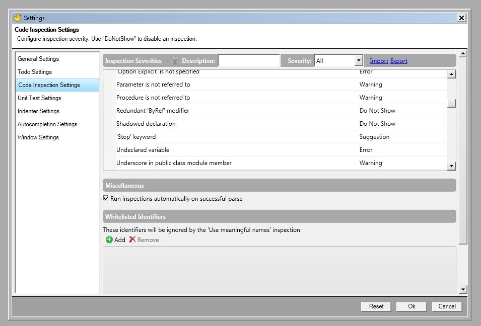 Code Inspections Setting Double Scrollbars · Issue 4608 · Rubberduck Vbarubberduck · Github