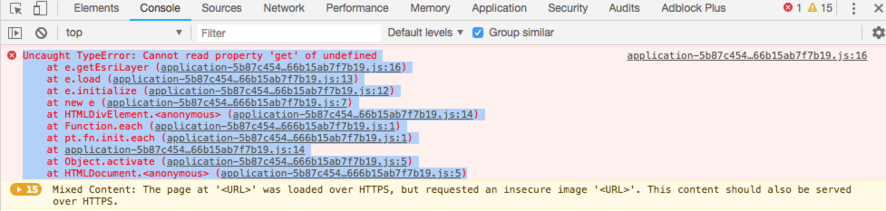 Many ArcGIS Rest services do not load in dev site (version 1.9) · Issue ...