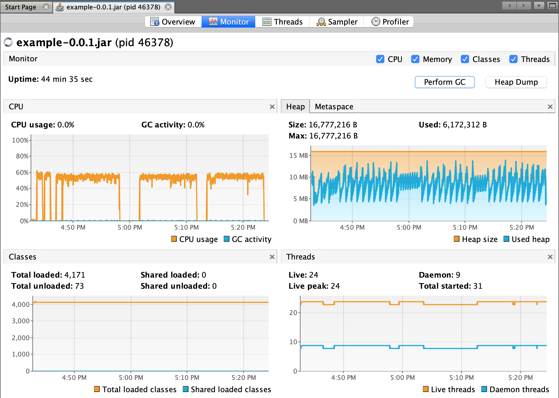 Memory leak in most simple example in 1.1.3 · Issue #1059 · ktorio/ktor · GitHub